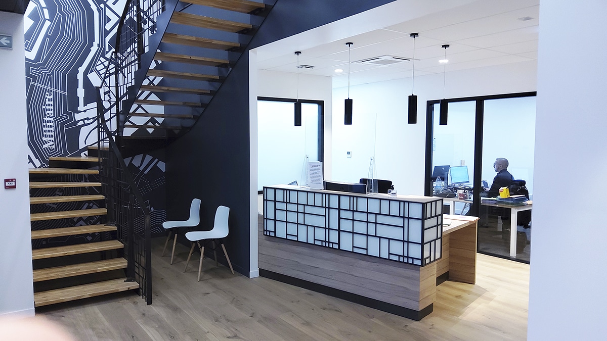 Bureau d'accueil Brest - Agencement Paul Champs